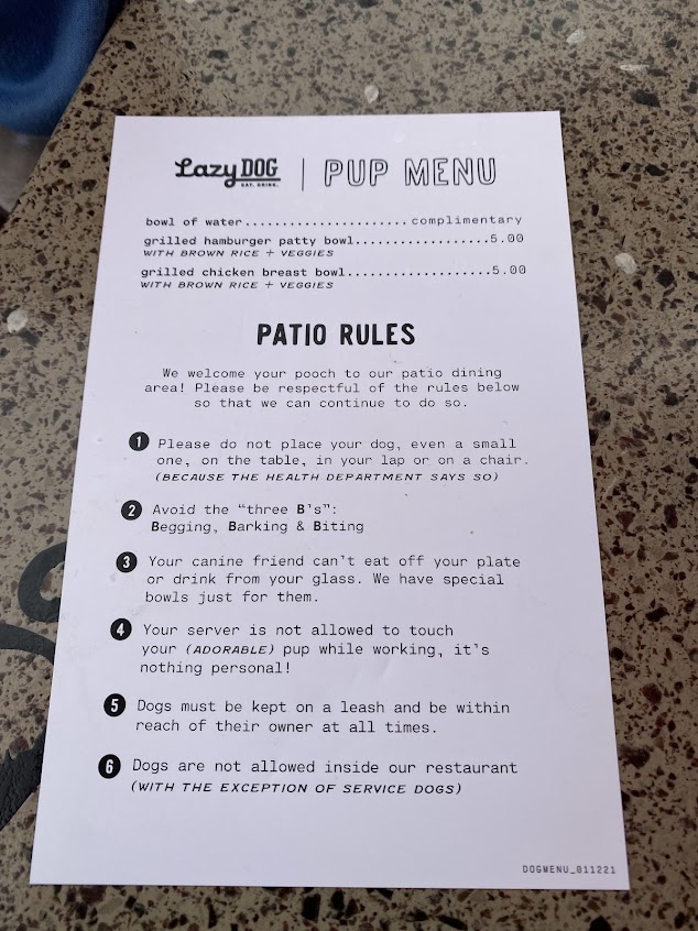 Lazy Dog San Diego | View our latest Lunch, Dinner, and Kids Menu at ...